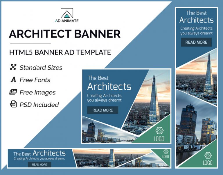 Architect Banner (PS002) | AdAnimate